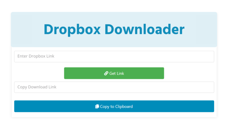 Dropbox Downloader Online - QnaBangla.com